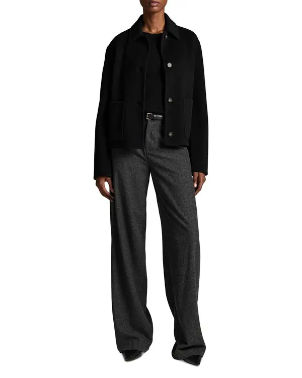 Vince Cash Wool & Cashmere Blend Button Front Jacket