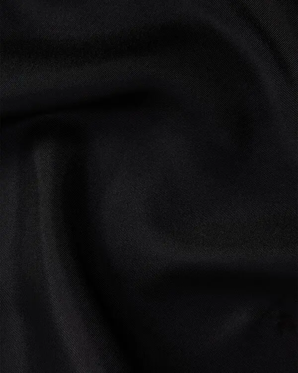 REISS Ceremony Silk Pocket Square - Black