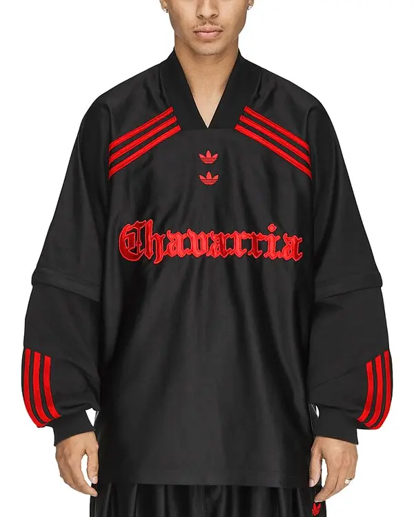 ADIDAS X WILLY CHAVARRIA Dazzle Graphic V Neck Jersey