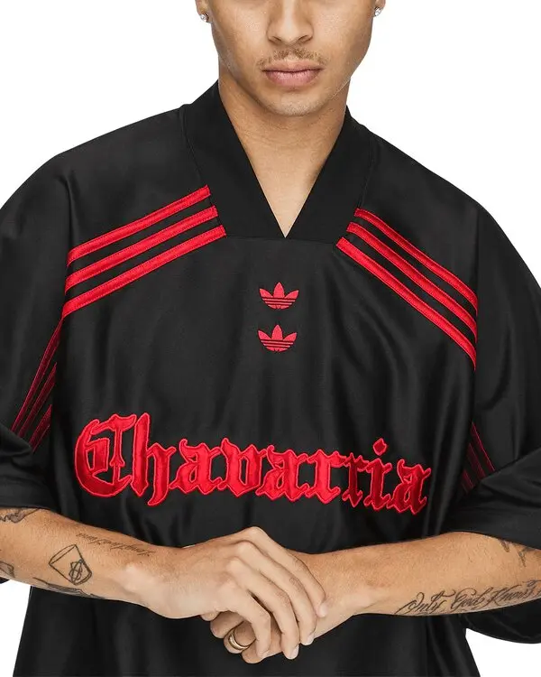 ADIDAS X WILLY CHAVARRIA Dazzle Graphic V Neck Jersey