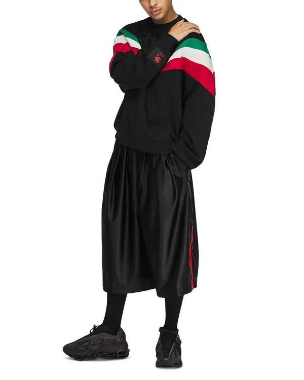 ADIDAS X WILLY CHAVARRIA Chicano Color Block Cotton Sweatshirt