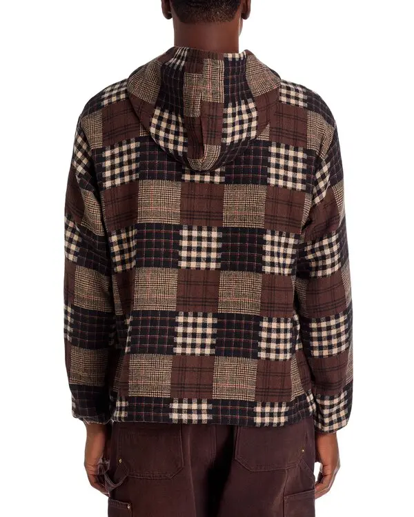 PLEASURES Madras Patchwork Oversized Hoodie