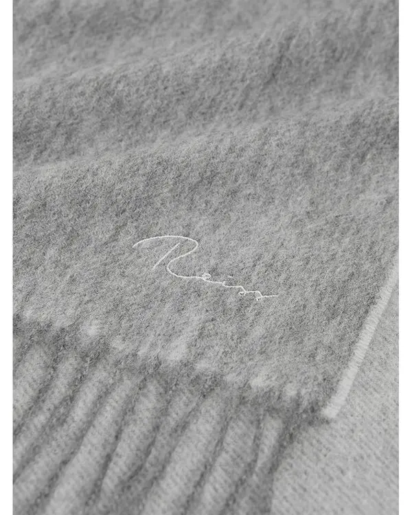REISS Wool & Cashmere Fringed Scarf