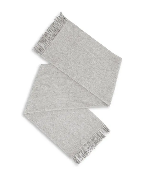 REISS Wool & Cashmere Fringed Scarf