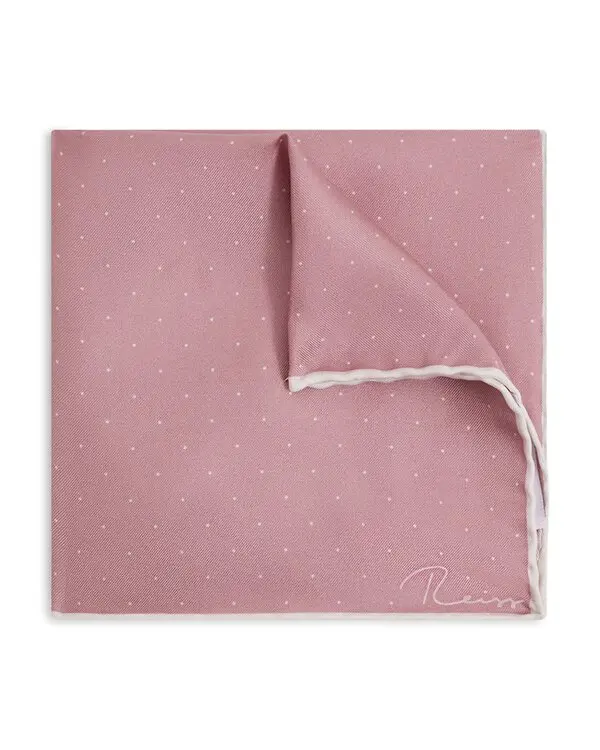 REISS Liam Silk Pocket Square - Pink