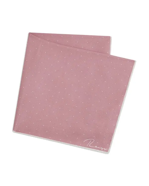 REISS Liam Silk Pocket Square - Pink