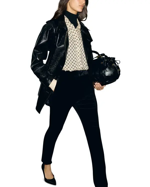 Gerard Darel Velvet Stirrup Pants