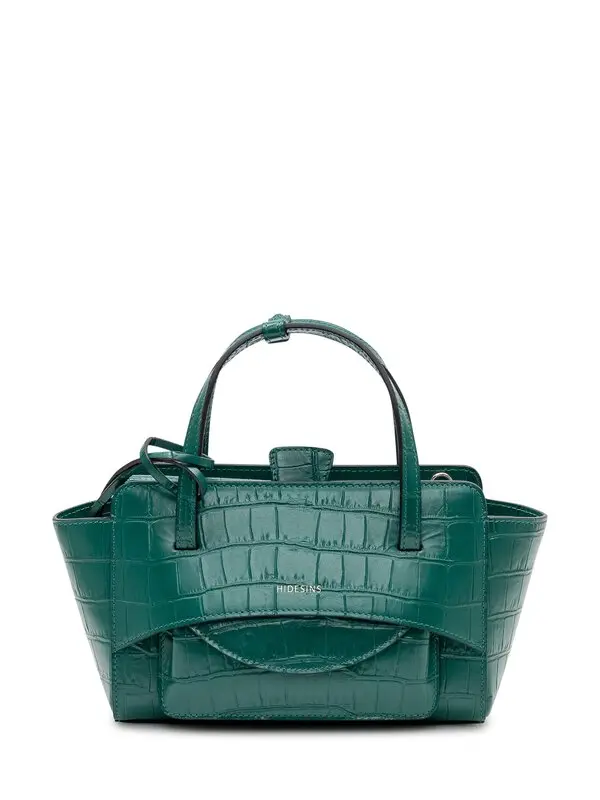 HIDESINS Cocoon Motif Mini Flap Shoulder Bag In Calf Leather
