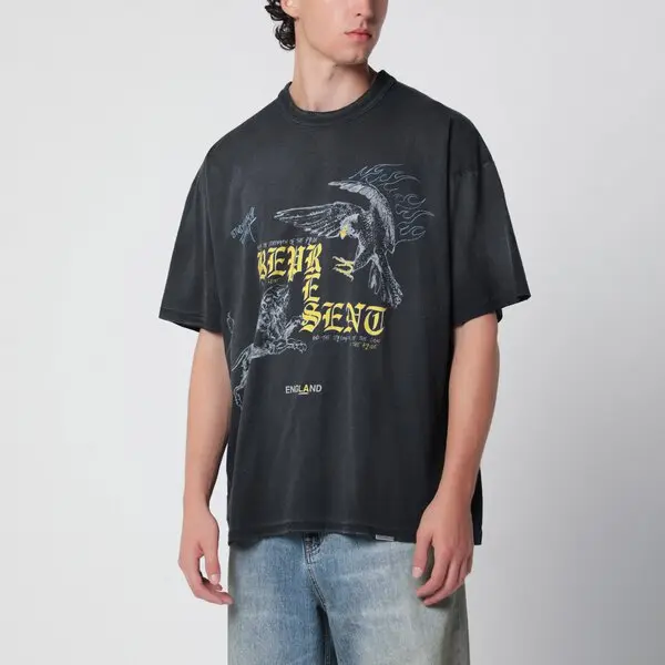 REPRESENT Eagle Logo Faded Graphic T-shirt