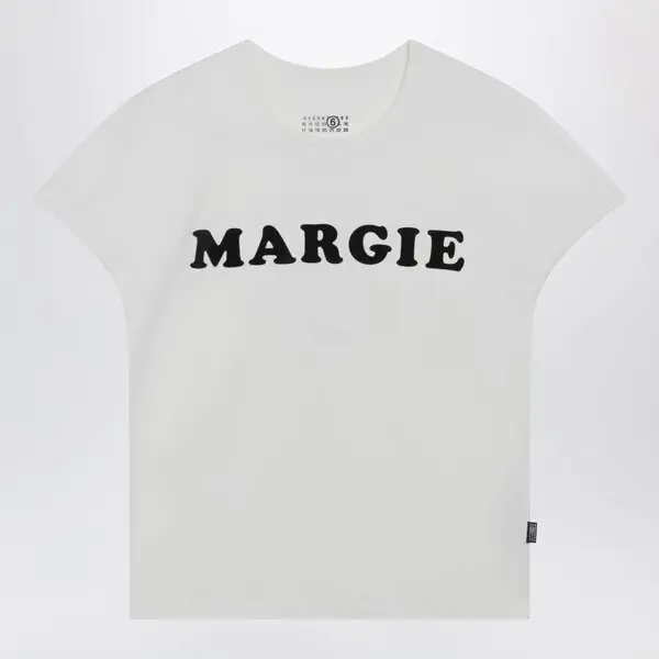 MAISON MARGIELA Vintage Jersey Cotton Mini T-shirt - White