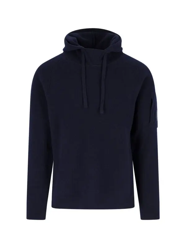 C.P. COMPANY C. P. Company Wool-blend Knit Sweater - Blue