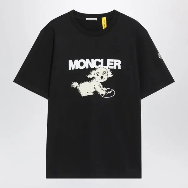 MONCLER X FRGMT Cotton T-shirt With Dog Mini Print