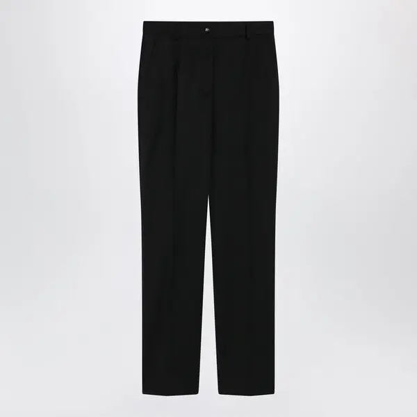 DOLCE E GABBANA Tailored High-waist Stretch Wool Trousers With Welt Pockets