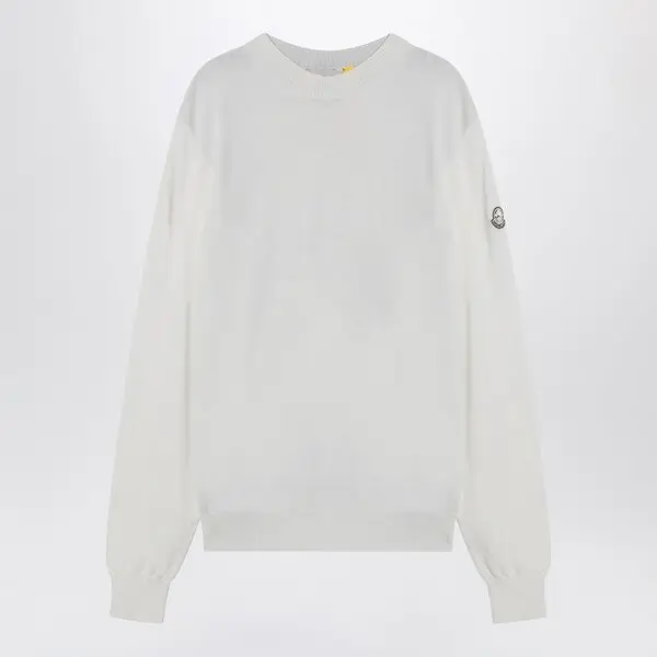 MONCLER X MERCEDES-BENZ BY NIGO White Logo-print Jumper - Grey