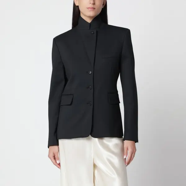 Almada Label Cillian Tailored Blazer With Stand-up Collar