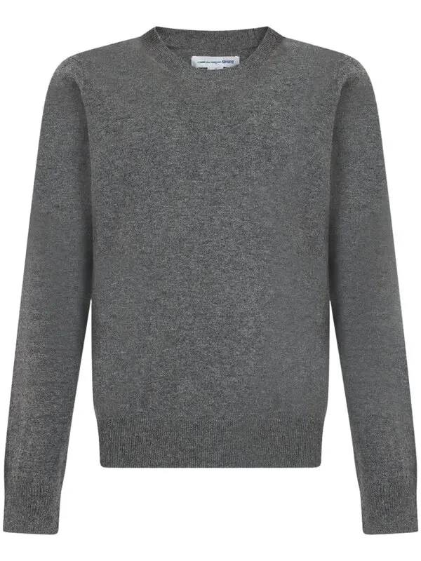 Comme Des Garçons 100% Virgin Wool Mini Sweater - Grey
