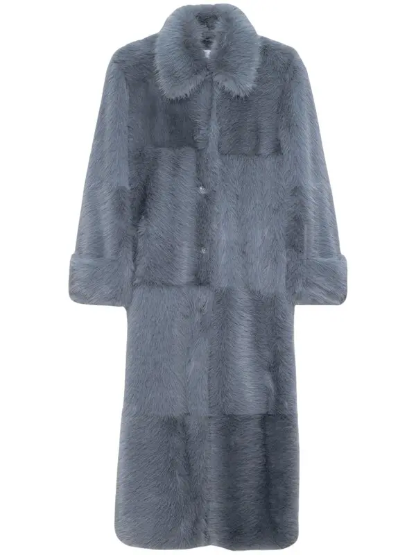 STAND STUDIO Long Faux Fur Coat