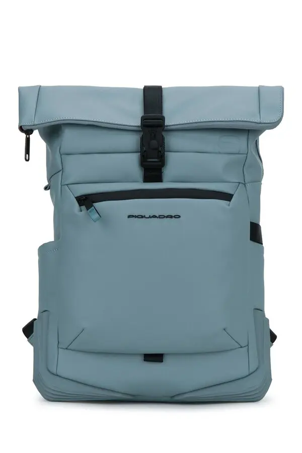 PIQUADRO Roll-top Backpack For Pc & Ipad With Chest Strap - Az2