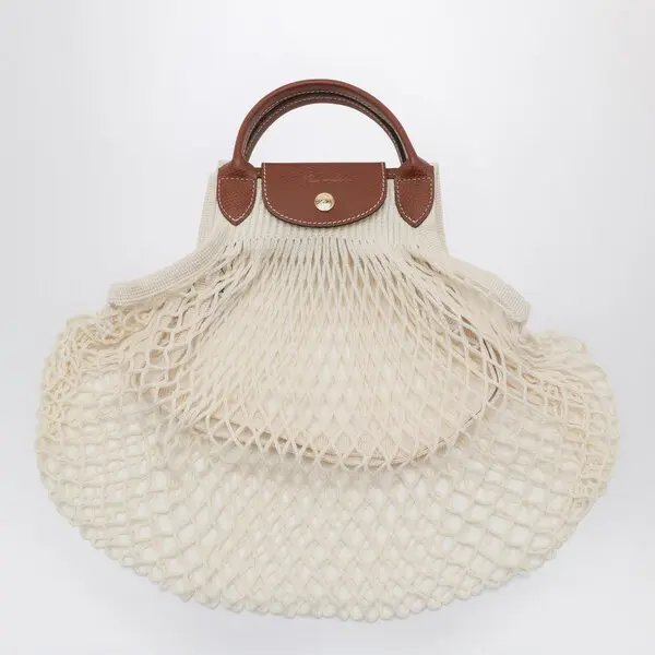 Longchamp Ecru Mini La Pliage Filet Bag
