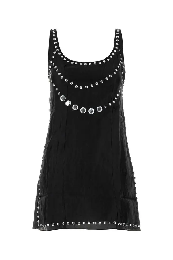 Gimaguas Claude Mini Silk Dress - Black