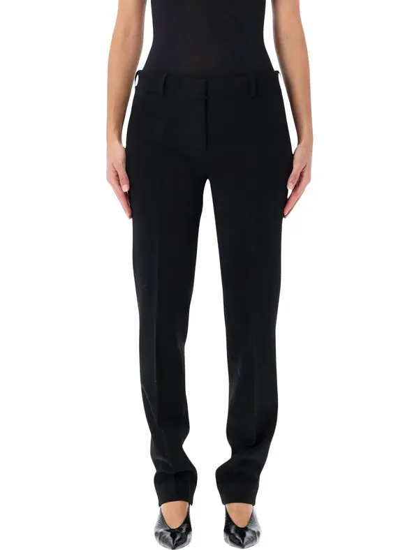 TOTEME Tailored Wool-blend Trousers - Nero