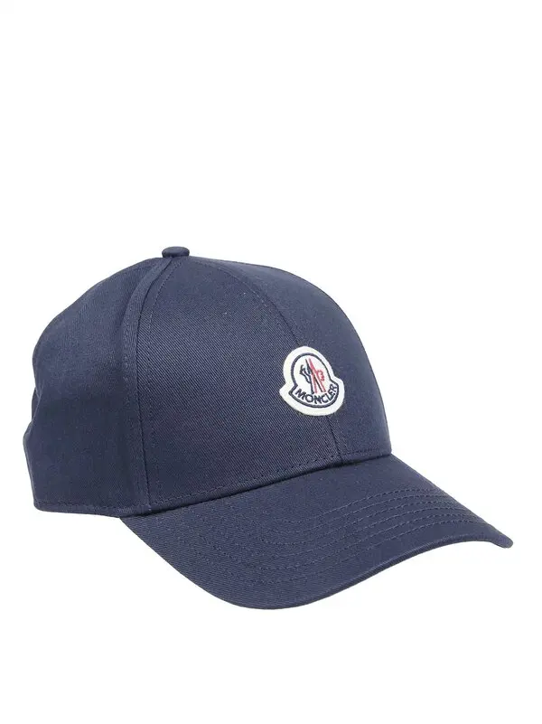 Moncler Logo Baseball Cap - Blu