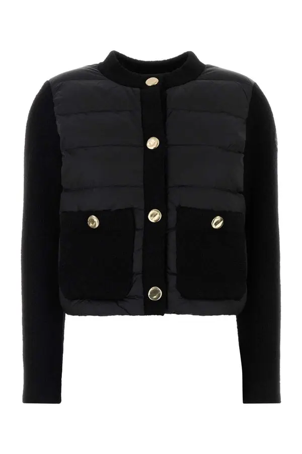 Moncler Cardigan Mini Knitwear For - Black