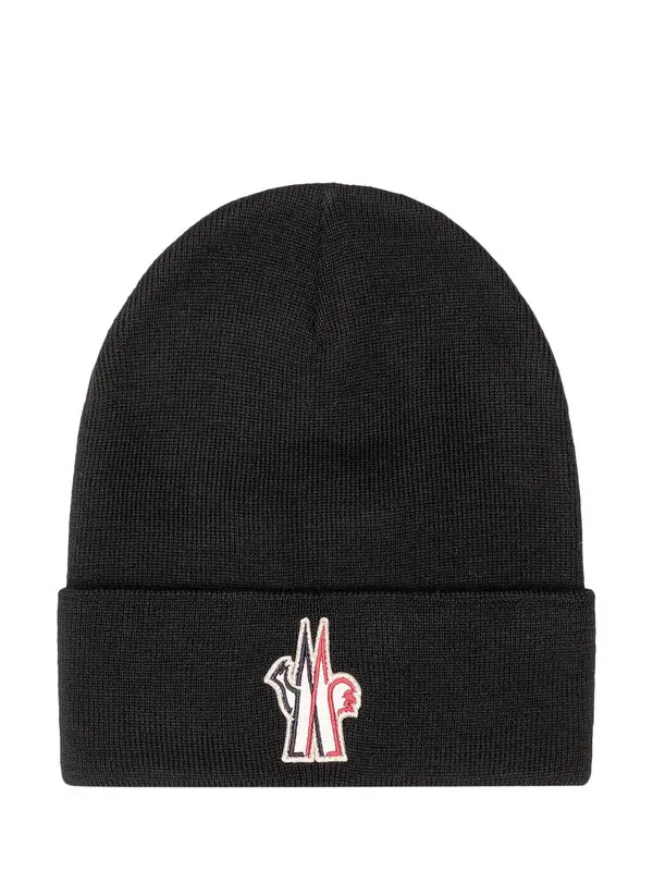 Moncler Mini Beanie With Wide Cuff - Nero