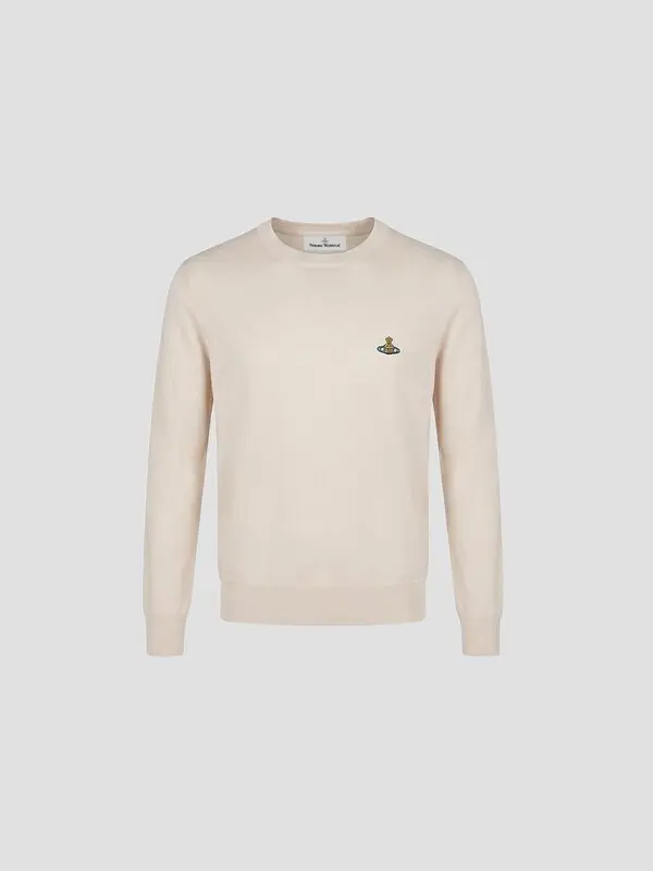 VIVIENNE WESTWOOD Alex Round Neck Sweater - Limestone