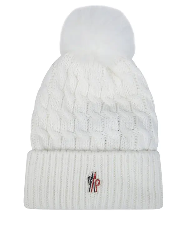 Moncler Quilted Mini Hat - Bianco