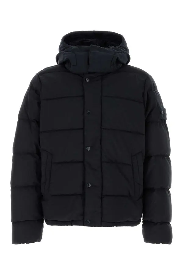 Stone Island Midnight Stretch Wool Blend Down Jacket