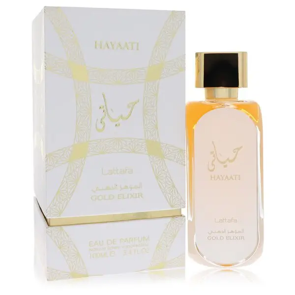 LATTAFA Hayaati Gold Elixir Eau De Parfum Spray For, 3.3 Oz Mini