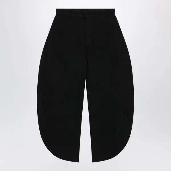 Alaïa Petal-detail Balloon Trousers With Signature Back Darts - Black