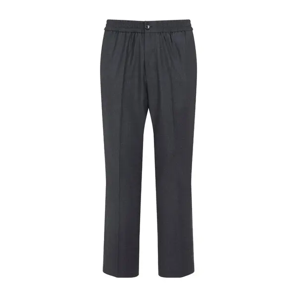 AMI Paris Elasticated Waist Trousers - Anthracite