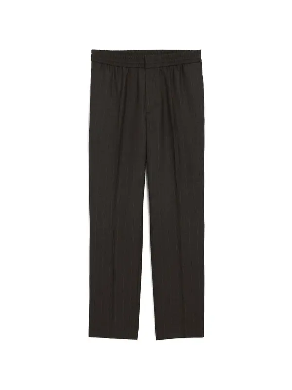 AMI Paris Elasticated Waist Trousers - Greychoco