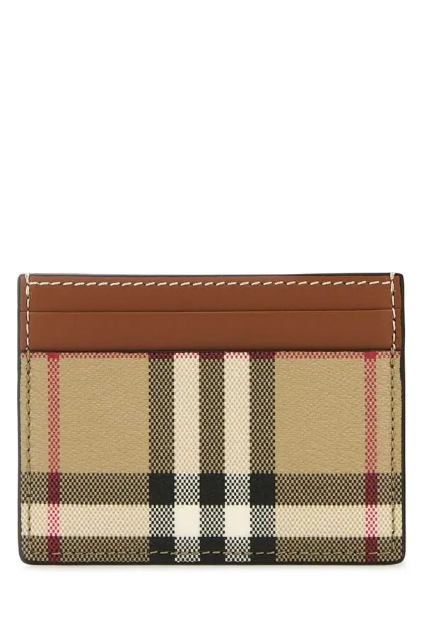 Burberry Sandon Mini Leather Card Case - Briarbrown