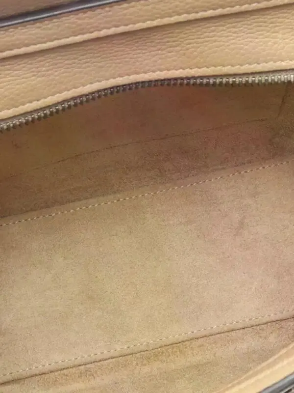 Celine 2000-2026 Nano Leather Luggage Tote Satchel