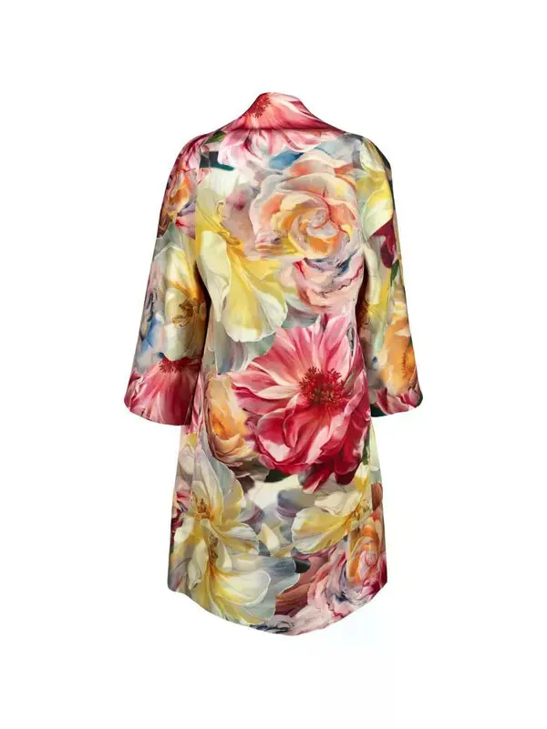 IRIE' Floral-print Shawl-collar Coat