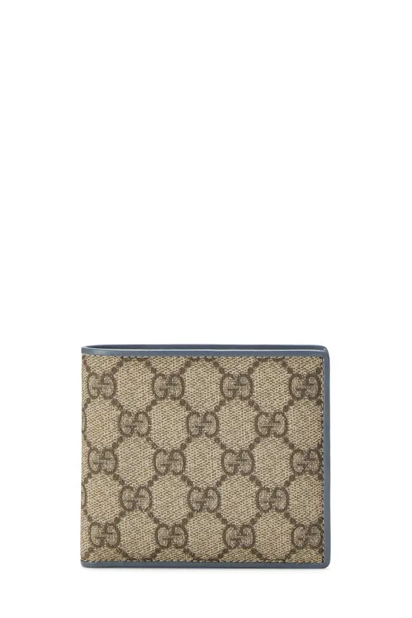 Gucci Original Gg Supreme Canvas Bifold Wallet - Blue