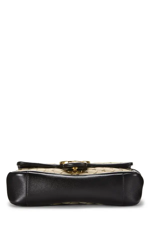 Gucci Leather Gg Canvas Matelassé Shoulder Bag