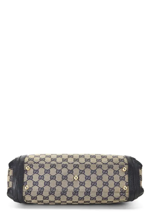 Gucci Navy Original Gg Bella Zip Tote