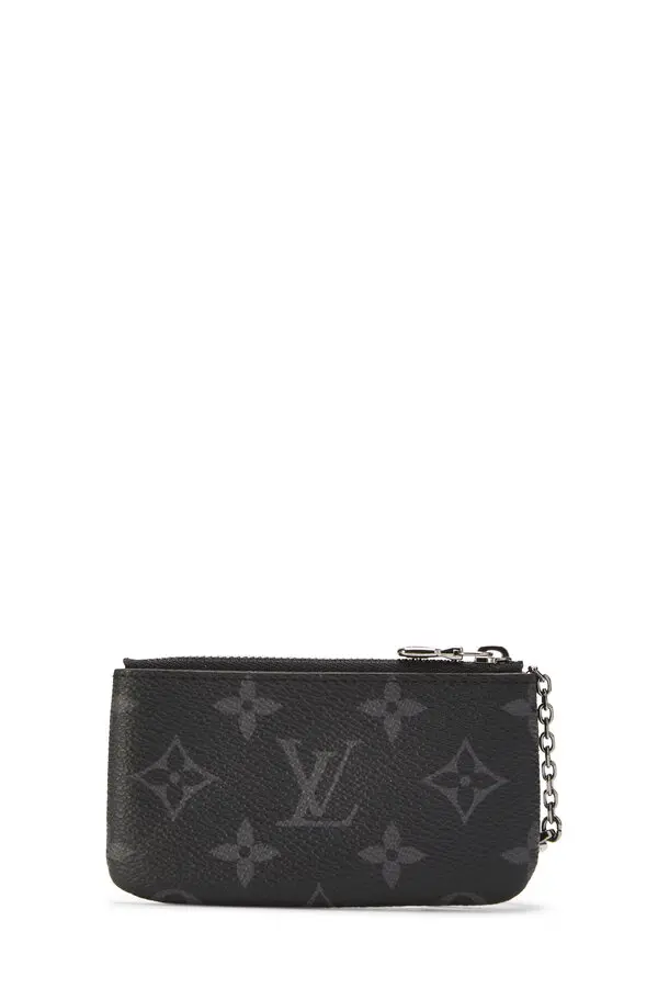 LOUIS VUITTON Monogram Eclipse Reverse Canvas Pochette Clefs