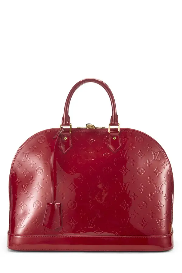 LOUIS VUITTON Pomme D'amour Monogram Vernis Alma Nm - Red