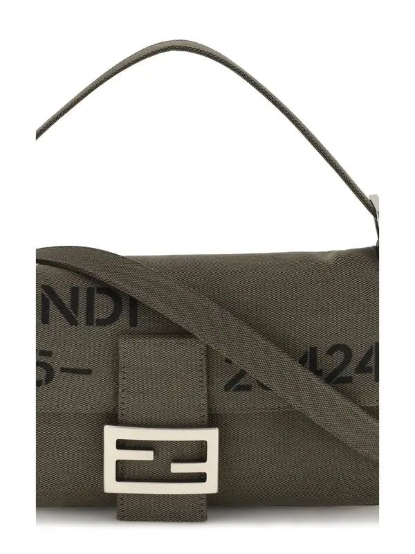Fendi Baguette® 26424 Canvas Shoulder Bag - Green