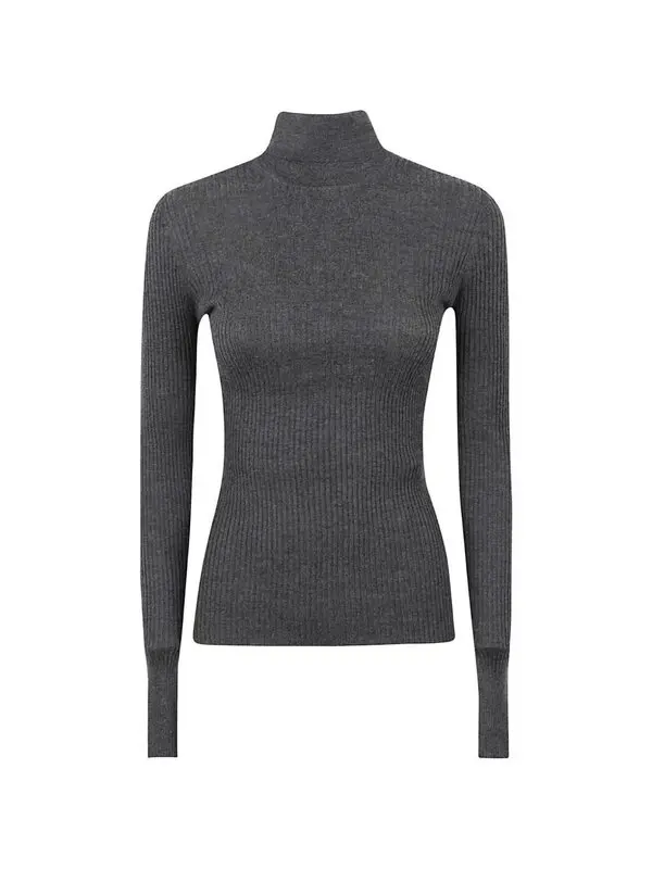 Gabriela Hearst Ribbed-knit Roll-neck Sweater - Grey