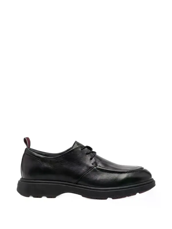 STURLINI FIRENZE Bufalo Sc Leather Lace-up Derby Shoes - Black