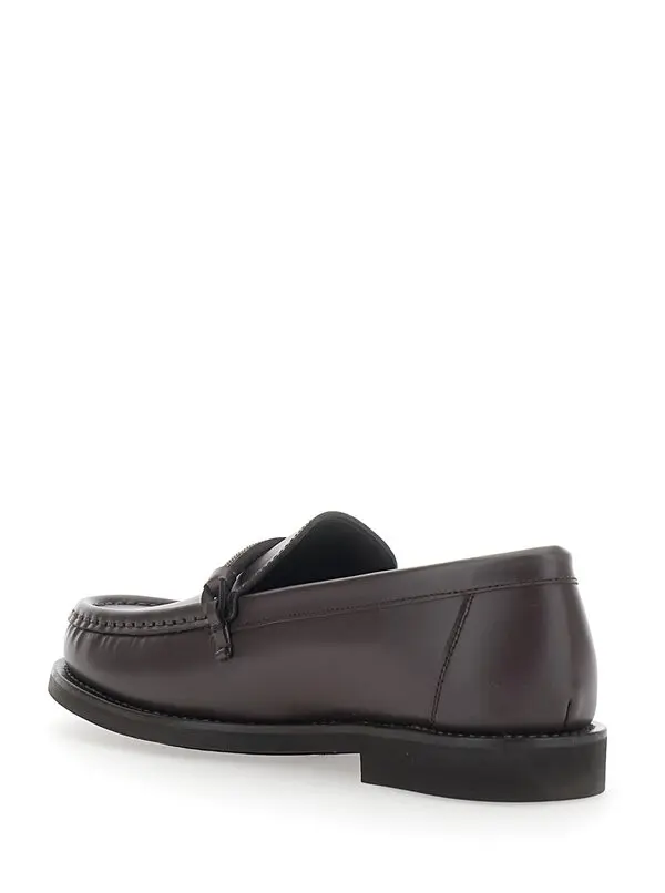 Brunello Cucinelli Textured Strap Loafers