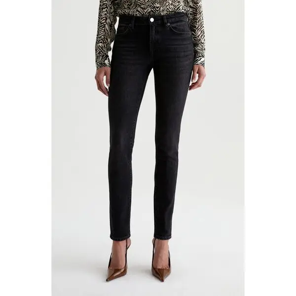 Ag Quinn Low Rise Ankle Skinny Jeans - Octave
