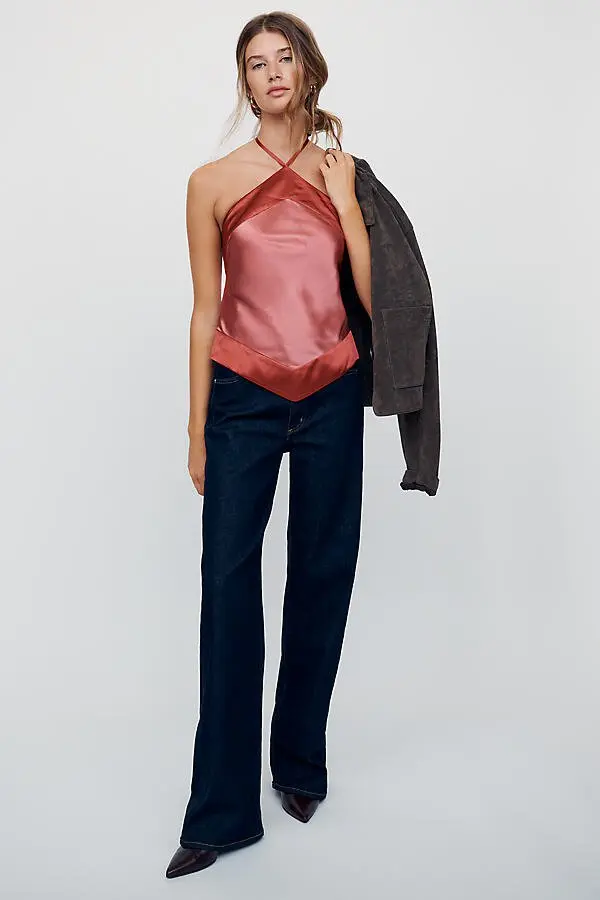 REFORMATION Jillian 1% Silk Top