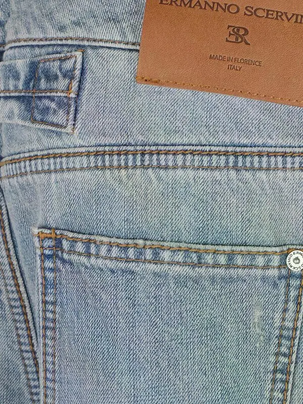 Ermanno Scervino Faded-effect Wide-leg Jeans